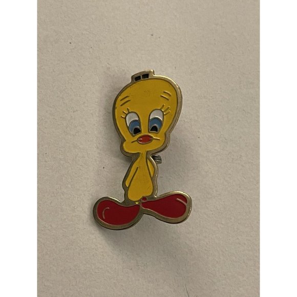 Other | Warner Bros Tweety Bird Red Feet Pin Pinback Pb1 | Poshmark